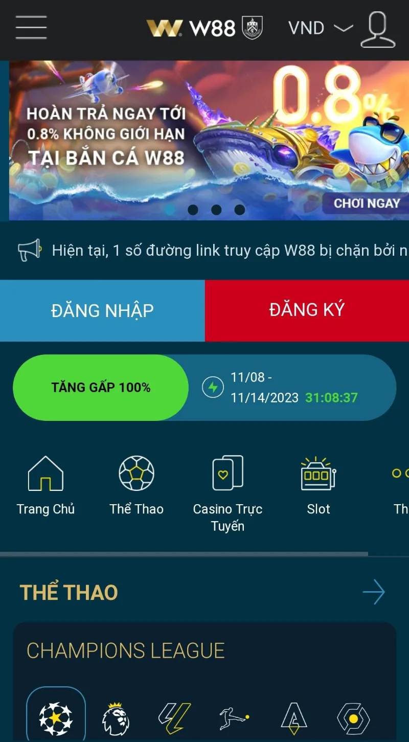 Nhà Cái W88 - 100% Thưởng Thành Viên Mới - Link vào W88